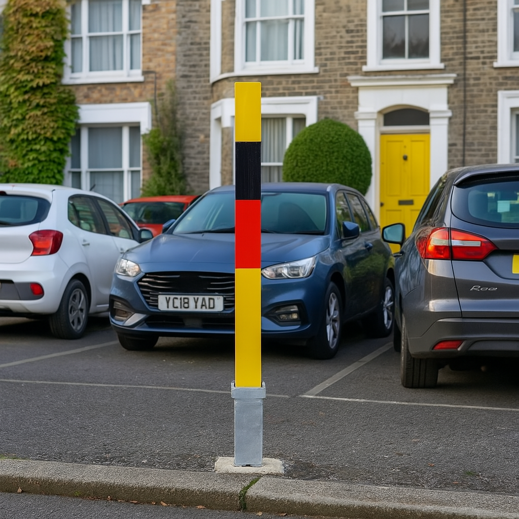 Heavy-Duty Removable Parking Security Post with Lock – Anti-Theft, Hig